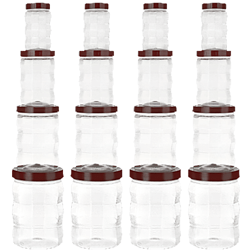 Buy MTL Edge Jar Set - Durable, Brown Online at Best Price of Rs 849 ...