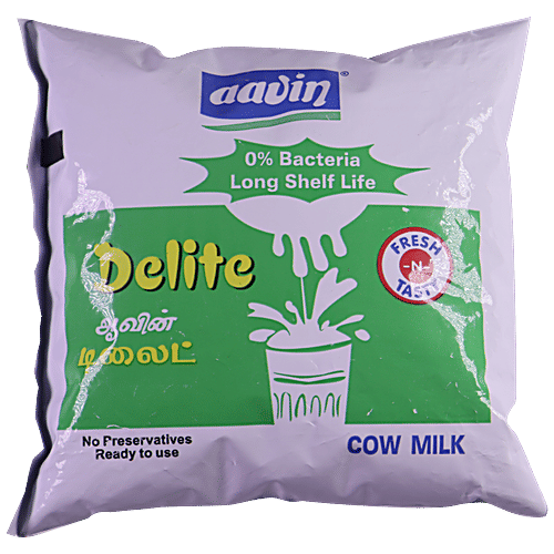Buy Aavin Delite Cow Milk - 0% Bacteria, High In Calcium Online at Best ...