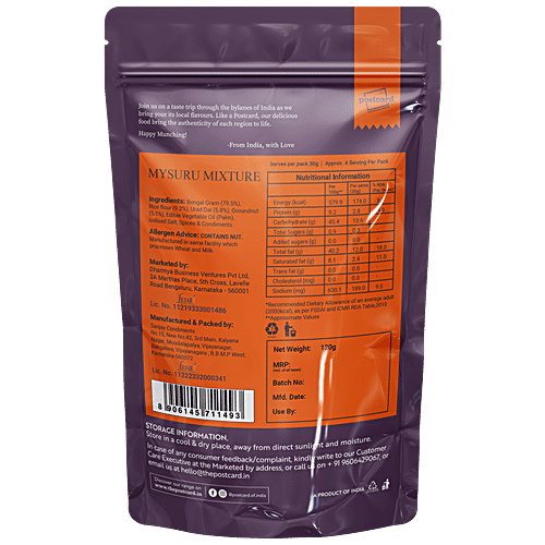 Buy Postcard Mysore Mixture Snack - Crunchy & Tasty Online at Best ...