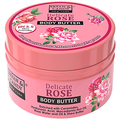 Buy Bryan & Candy Body Butter - Delicate Rose, pH 5.5, Skin-Friendly, Provides Deep Nourishment ...