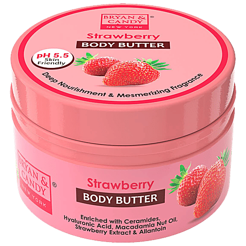 Buy Bryan & Candy Body Butter - Strawberry, pH 5.5, Skin-Friendly ...