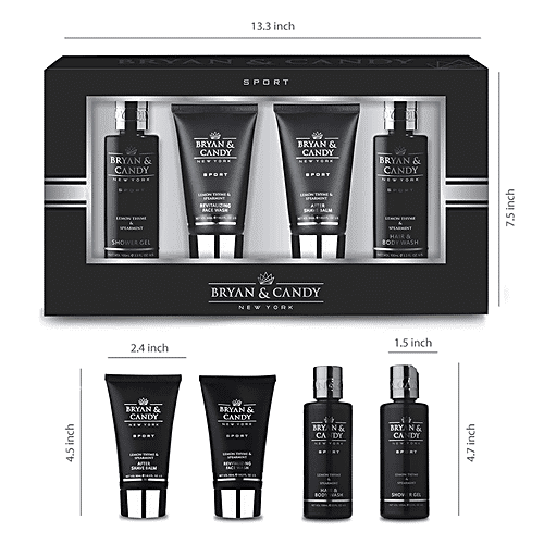 Buy Bryan & Candy Sport Ultimate Luxury Gift Set - Lemon Thyme & Spearmint, For Men Online at ...