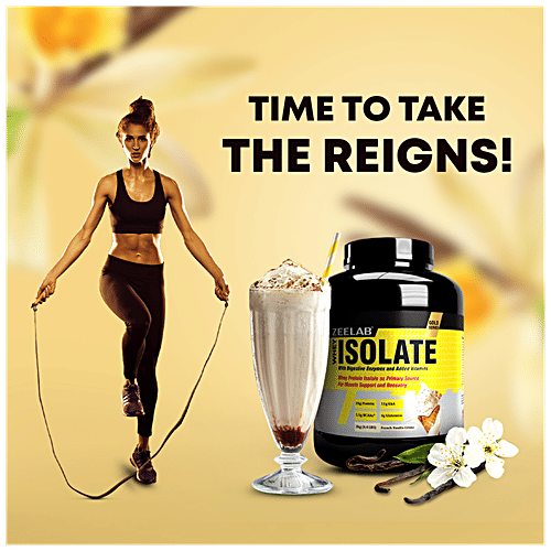Buy ZEELAB Whey Protein Isolate Powder - For Muscle Support & Recovery ...