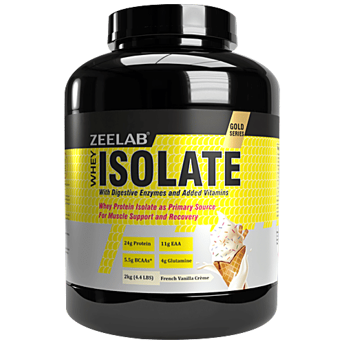 Buy ZEELAB Whey Protein Isolate Powder - For Muscle Support & Recovery ...