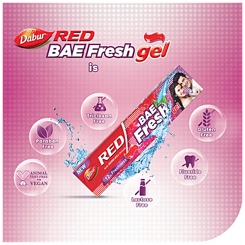 Buy Dabur Red Bae Fresh Gel Oral Care Toothpaste - Activ Germ Kill ...