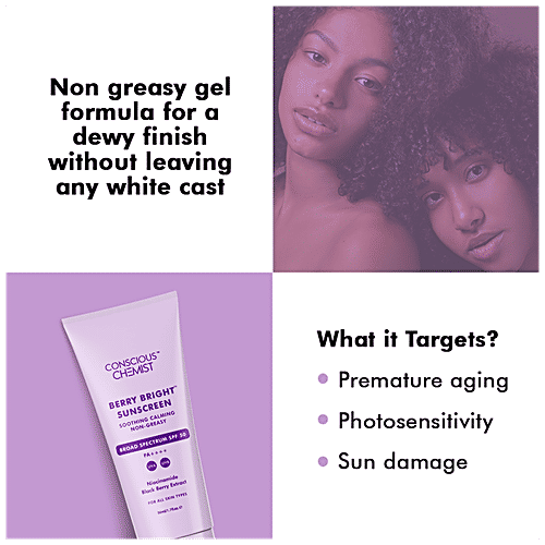 Buy Conscious Chemist Berry Bright Sunscreen Soothing, Calming & Non ...