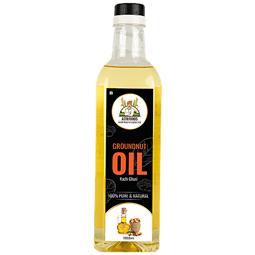 Buy ATRI FOODS Cold Pressed Ground Nut Oil - Kachchi Ghani Online at ...