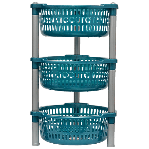Buy Accura 3 Tier Multipurpose Rack - Plastic, Strong, Durable, For ...