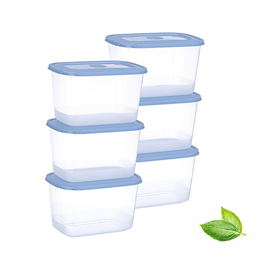 Buy All Time Plastic Food Saver Containers With Lid - Blue, Food Grade ...