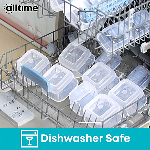 Buy All Time Plastic Food Saver Containers With Lid - Blue, Food Grade ...