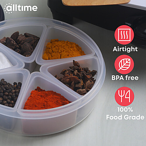 Buy All Time Plastic Masala Dabba With Lid - Assorted Colour Online at ...