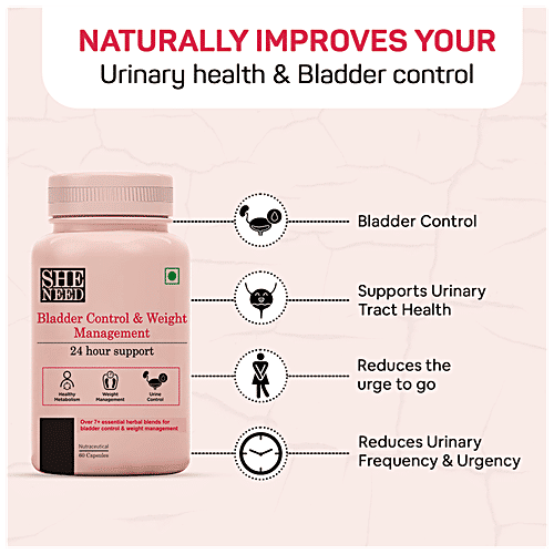 Buy SheNeed Bladder Control & Weight Management Capsules - For Women ...