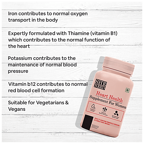 Buy SheNeed Women’s Heart Health Tablets - Balances Cholesterol Levels ...