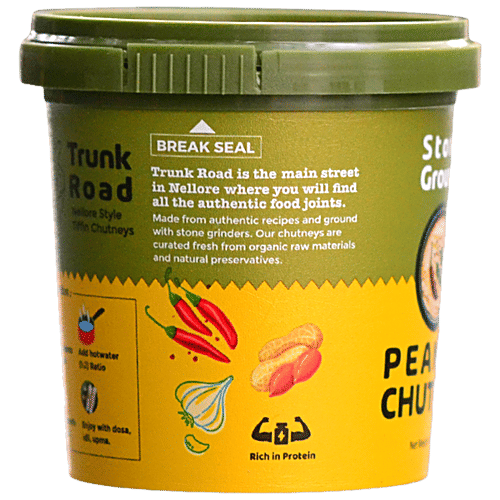 Buy Trunk Road Fresh Peanut Chutney - Stone Ground, South Indian Style ...