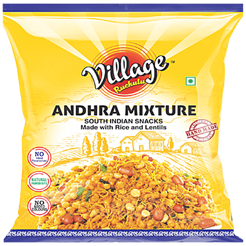 Buy Village Ruchulu Andhra Mixture - Made With Rice & Lentils, Rich ...