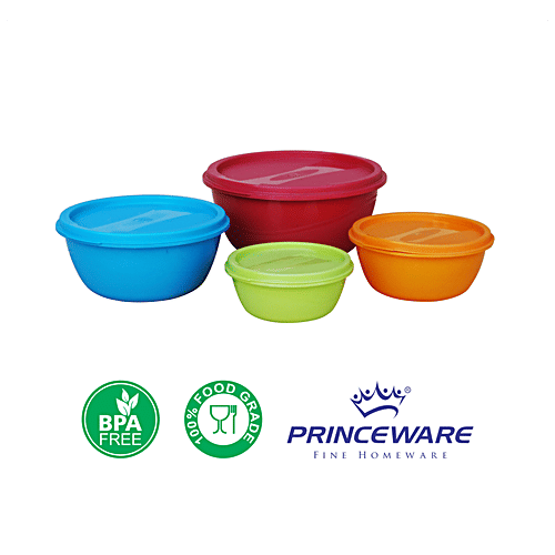 Buy Princeware Storage Containers - Plastic, Assorted Colours, Store ...