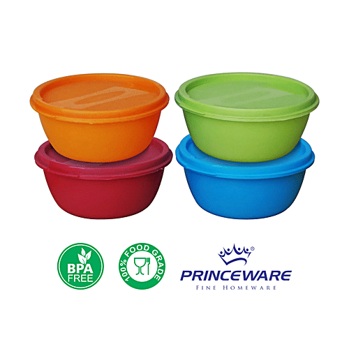 Buy Princeware Storage Containers - Plastic, Assorted Colours, Store ...