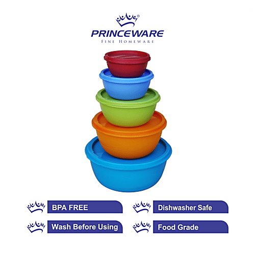 Buy Princeware Storage Containers - Plastic, Assorted Colours, Store ...
