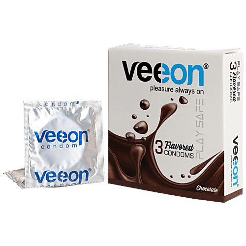 Buy VEEON Play Safe Flavored Condoms - Chocolate Online at Best Price ...