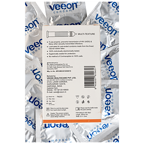 Buy VEEON Play Safe Flavored Condoms - Butter Scotch Online at Best ...