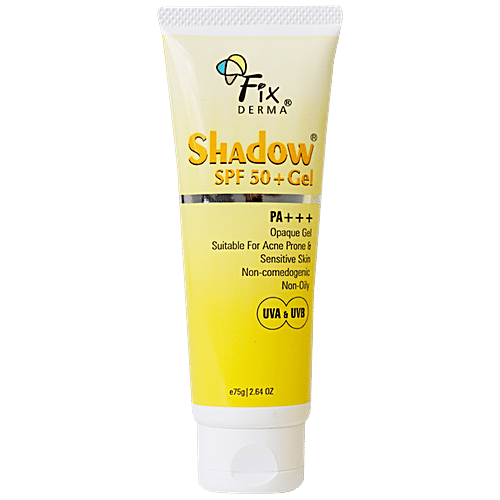Buy Fixderma Shadow SPF 50+ Gel - PA+++, Water Resistant, Non-Greasy ...