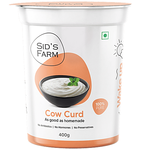 Buy Sids Farm Cow Curd - 100% Pure, No Hormones, Rich In Calcium ...