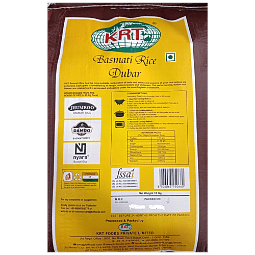 Buy KRT Basmati Rice Dubar - Tasty, Healthy, Long Grain Online at Best ...