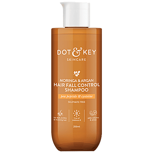 Buy Dot & Key Moringa & Argan Hairfall Control Shampoo - Reduces ...