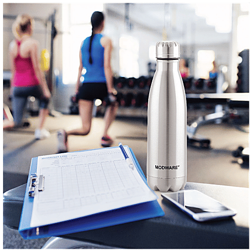 Buy Modware Kool King Stainless Steel Vacuum Insulation Bottle - Silver ...