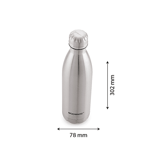 Buy Modware Kool King Stainless Steel Vacuum Insulation Bottle - Silver ...