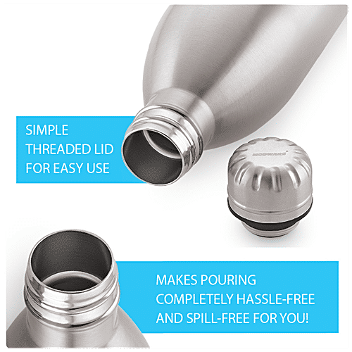Buy Modware Kool King Stainless Steel Vacuum Insulation Bottle - Silver ...