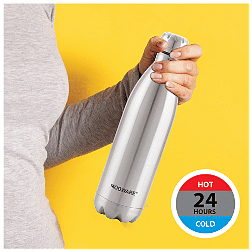 Buy Modware Kool King Stainless Steel Vacuum Insulation Bottle - Silver ...