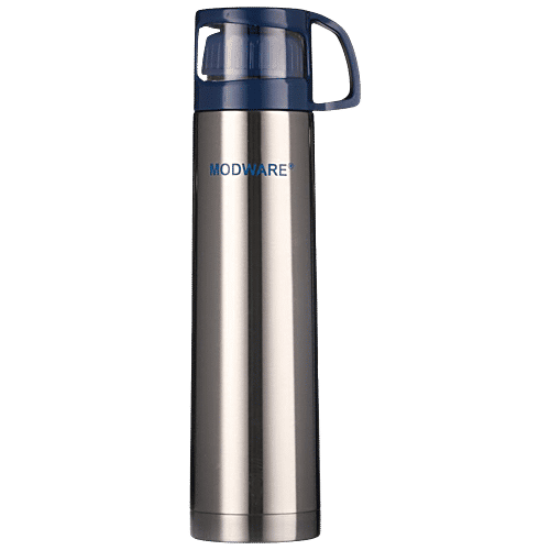 Buy Modware Kup Easy Stainless Steel Vacuum Flask - Blue Online at Best ...