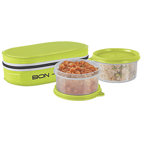 Buy Milton New Bon Bon Lunch Box With 2 Leak-Proof Containers - Green ...
