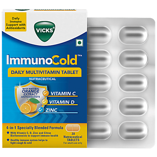 Buy Vicks ImmunoCold - Daily Multi Vitamin Tablets, Supports Immune ...