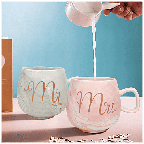 DP Mrs Printed Ceramic Coffee Mug - For Tea, Milk & Coffee, Pink, 330 ...