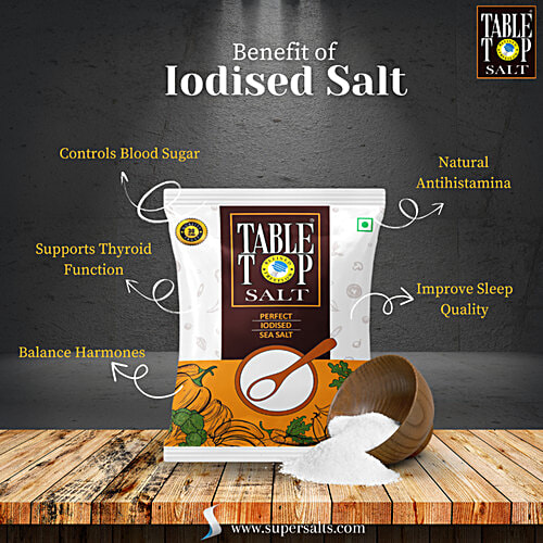 Buy TABLE TOP Refined Iodised Salt - Rich In Iron Online at Best Price ...