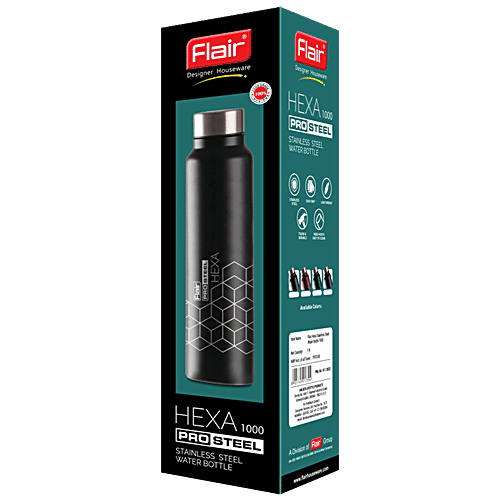 Buy Flair Plastics Hexa Pro Steel - Stainless Steel Bottle, Durable ...