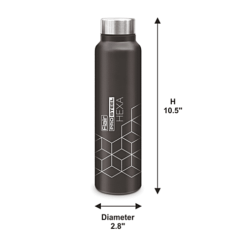 Buy Flair Plastics Hexa Pro Steel - Stainless Steel Bottle, Durable ...