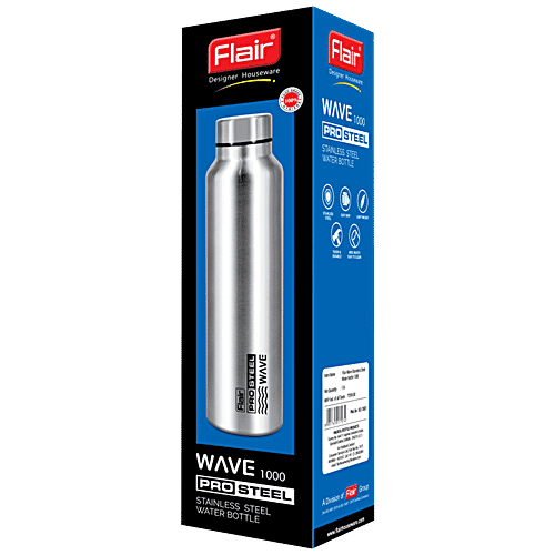 Buy Flair Plastics Pro Steel Wave - Stainless Steel Bottle, Lightweight ...