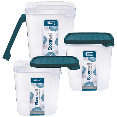 Buy Flair Plastics Storewell Square Container - Food Grade, BPA Free ...