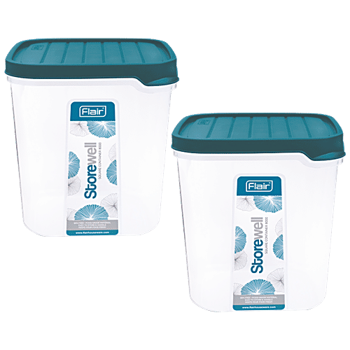 Buy Flair Plastics Storewell Square Container - Food Grade, BPA Free ...