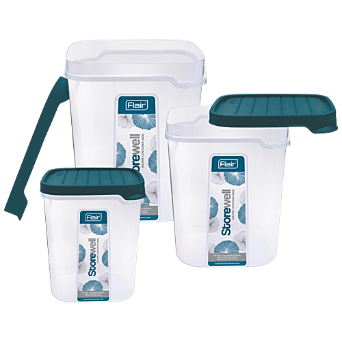 Buy Flair Plastics Storewell Square Container - Food Grade, BPA Free ...