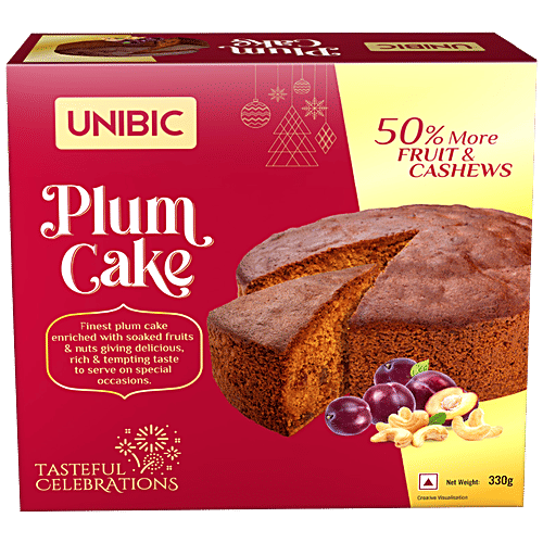 Buy Unibic Plum Cake - 50% More Fruit & Cashews, Rich & Tempting Taste ...