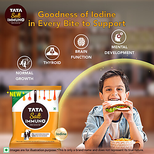 Buy Tata Salt Immuno*, Goodness of Zinc & Iodine, Zinc Helps Support ...
