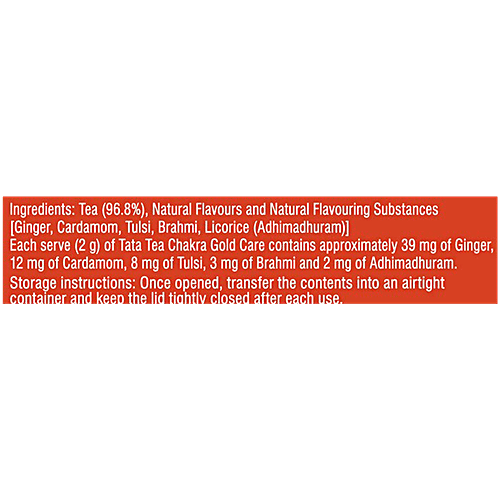 Buy Tata Tea Chakra Gold Care - Goodness Of Five Natural Ingredients ...