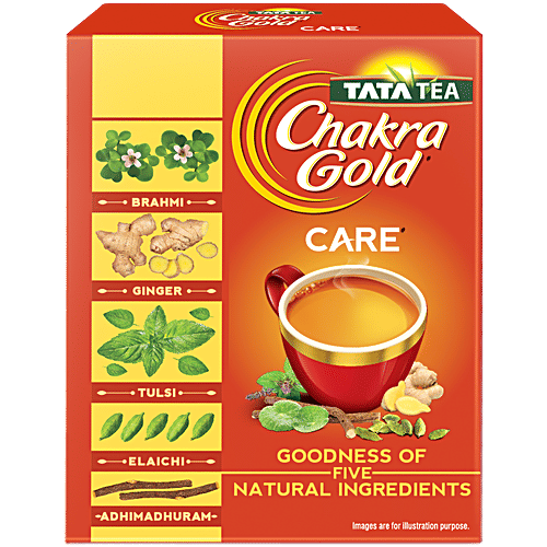 Buy Tata Tea Chakra Gold Care Flavoured Tea - Brahmi, Ginger, Tulsi ...