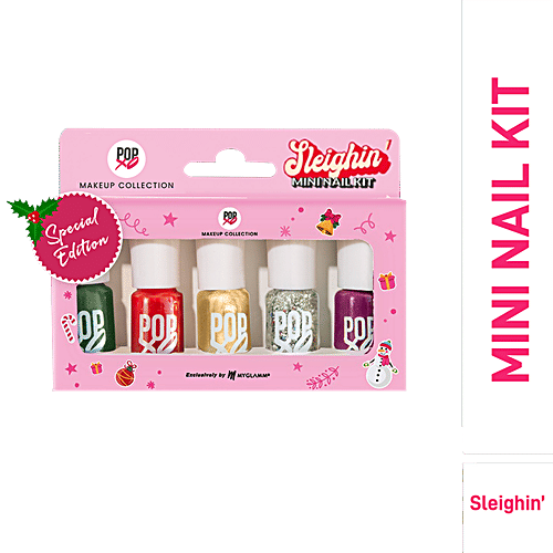 Buy MyGlamm Popxo Makeup Collection Mini Nail Kit - Glossy Finish, Chip ...