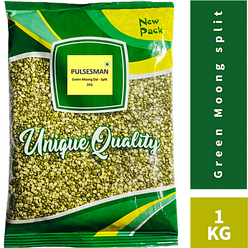 Buy Pulsesman Green Moong - Split Online at Best Price of Rs 157.5 - bigbasket