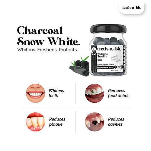 Buy teeth-a-bit Whitening Bits - Charcoal Snow White Online at Best ...